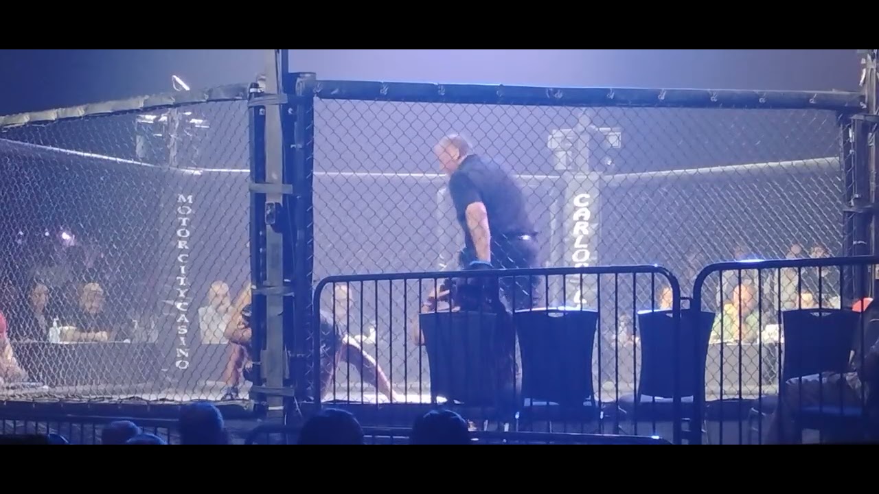 Saturday night motor City casino soundboard cage fight Garan green vs ...