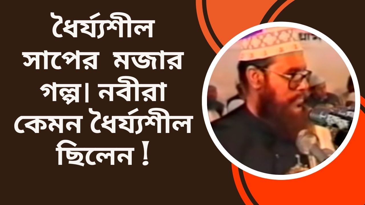 ধৈর্য্যশীল সাপের মজার গল্প।নবীরা কেমন ধৈর্য্যশীল ছিলেন -সাঈদী। Saydee ...