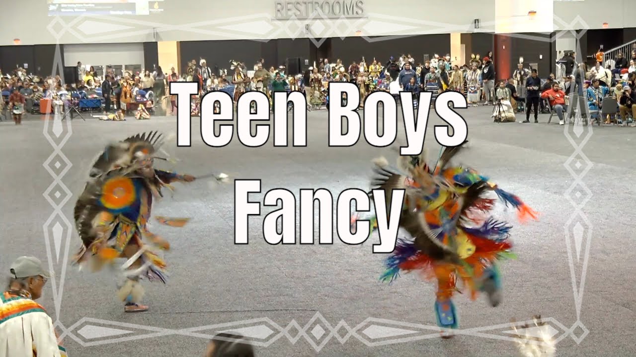 Teen Boys Fancy Feather - 2024 Hunting Moon Pow Wow - Powwows.com - YouTube