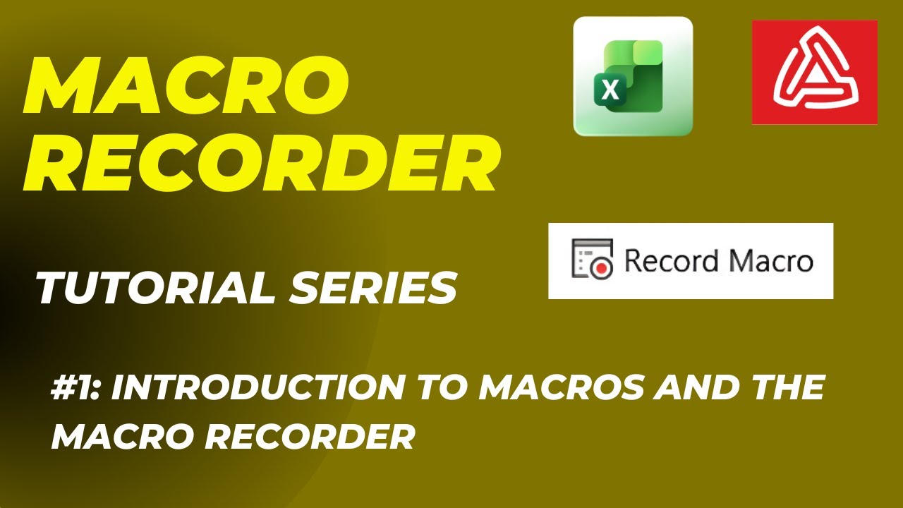 Introduction to Macros and the Macro Recorder - YouTube
