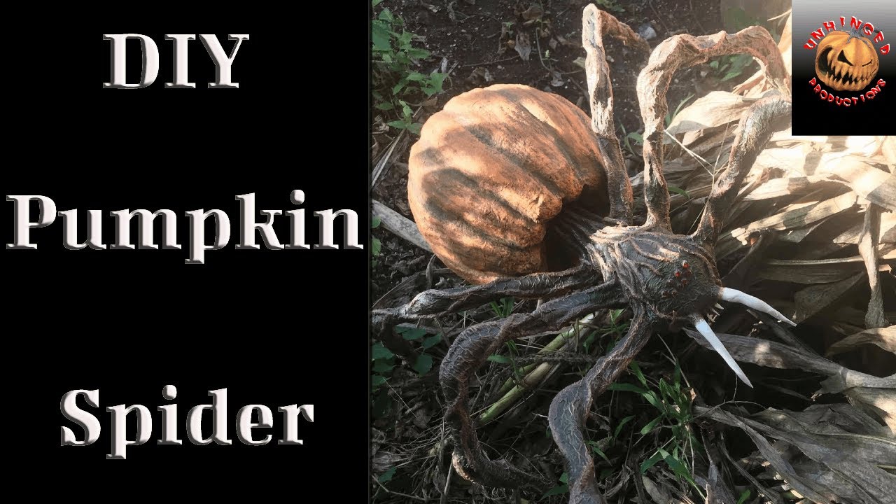 Pumpkin Spider from paper mache - YouTube