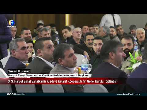 Canlı Yayın SS Harput Esnaf Sanatkarlar Kredi ve Kefalet Kooperatifi Genel Kurulu 21 01 2023