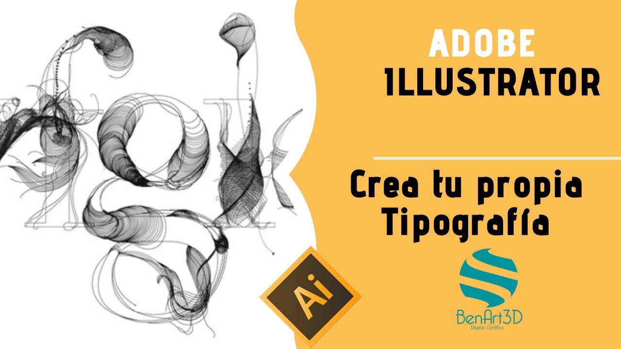 👁️‍🗨️ Crea tu propia tipografía con Illustrator 👁️‍🗨️ - YouTube
