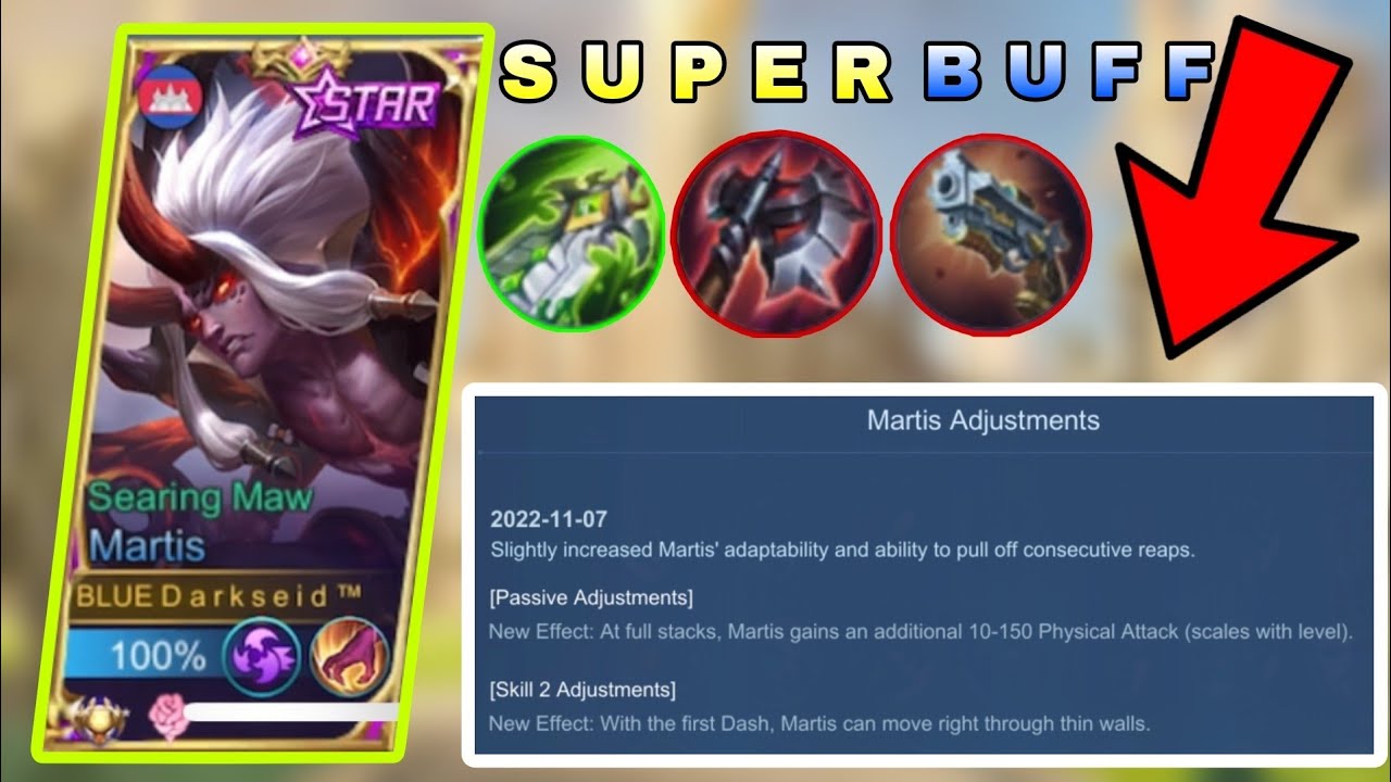 SUPER BUFF MARTIS?! AGGRESSIVE GAMEPLAY MARTIS MAKING ENEMIES TEAM CRY ...
