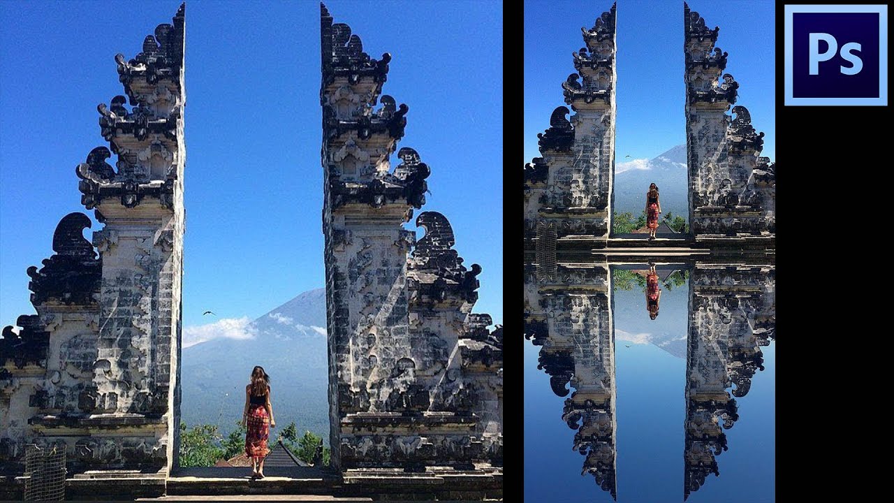 How to make Reflection at Photo - Photoshop Tutorial - YouTube