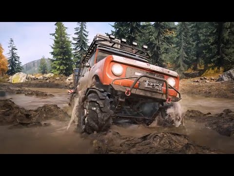 SNOWRUNNER Scout 800 & Hammer H2 Extreme Mud and Hills. - YouTube