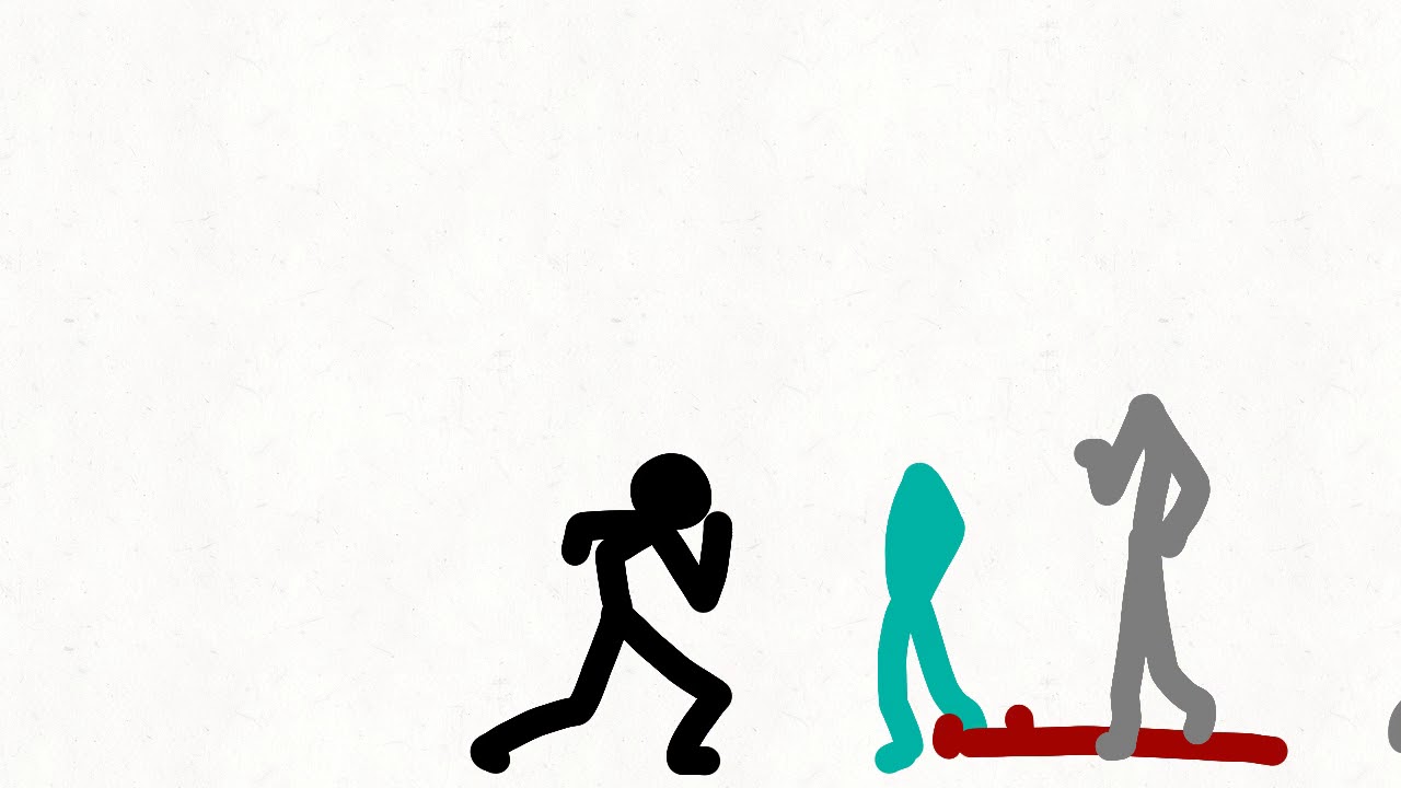 Stick figure with a head kills a bunch of headless stick figures - YouTube