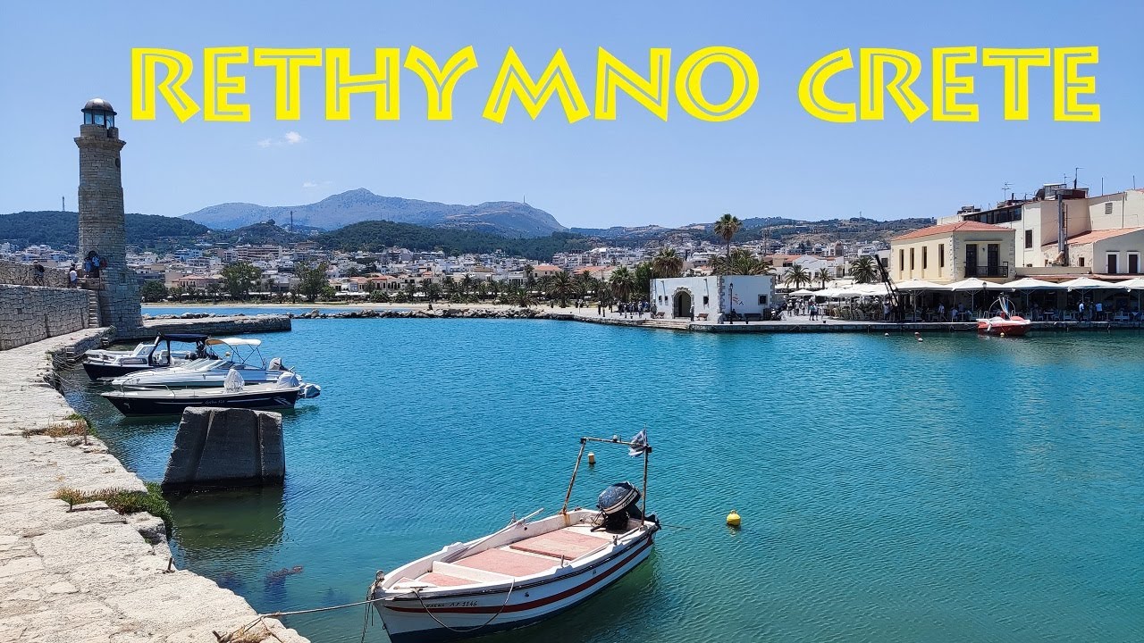 🇬🇷 Rethymno (Ρέθυμνο) Crete, old town and beach walk tour - YouTube
