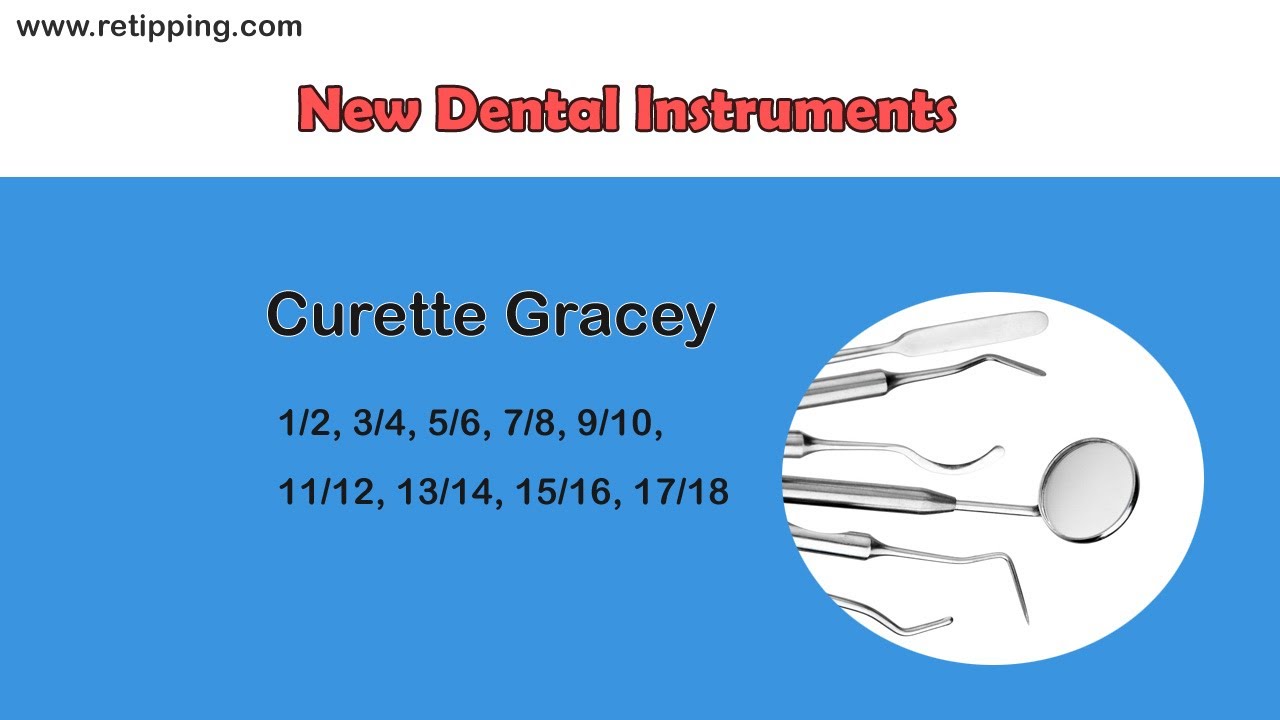 Curette Gracey 1/2 New Dental Instruments - YouTube