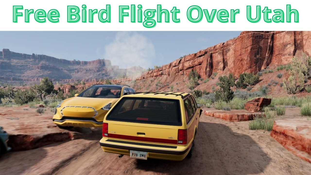 Free Bird Flight Over Utah in BeamNG.drive - YouTube