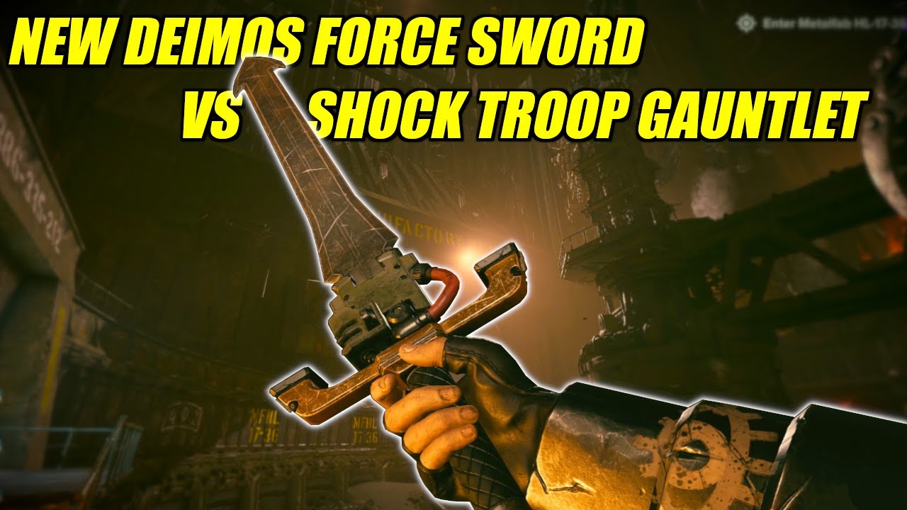 DARKTIDE : New Deimos Force Sword VS Shock Troop Gauntlet, Damnation ...