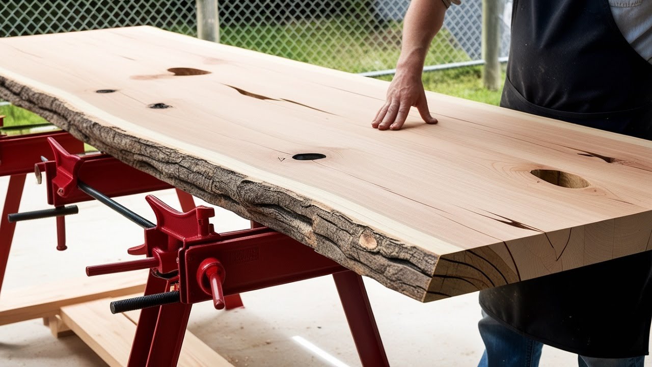 Upcycling Old Construction Wood into a Beautiful Table. Building a ...