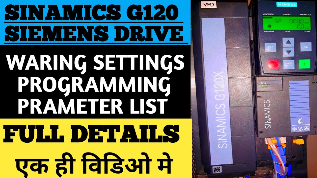 Master SINAMICS G120 VFD Programming in Hindi! - YouTube
