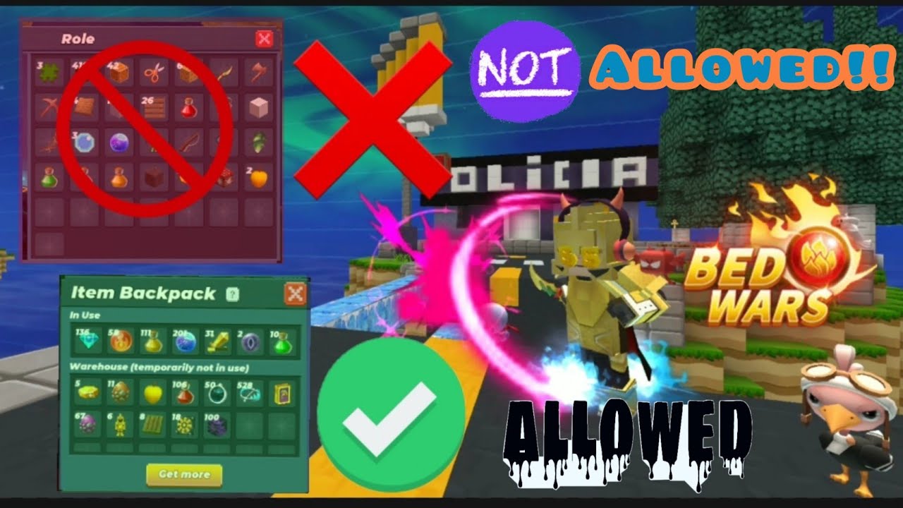 😤Bedwars,But I Only Can Use 2nd Inventory Items!!😢.[Blockman go] |Hindi ...