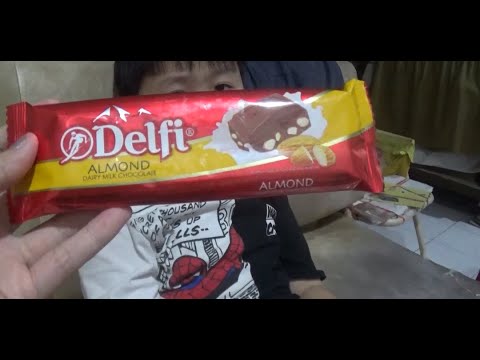 Review Delfi Almond Dairy Milk Chocolate (Harga Rp14.000an) - YouTube