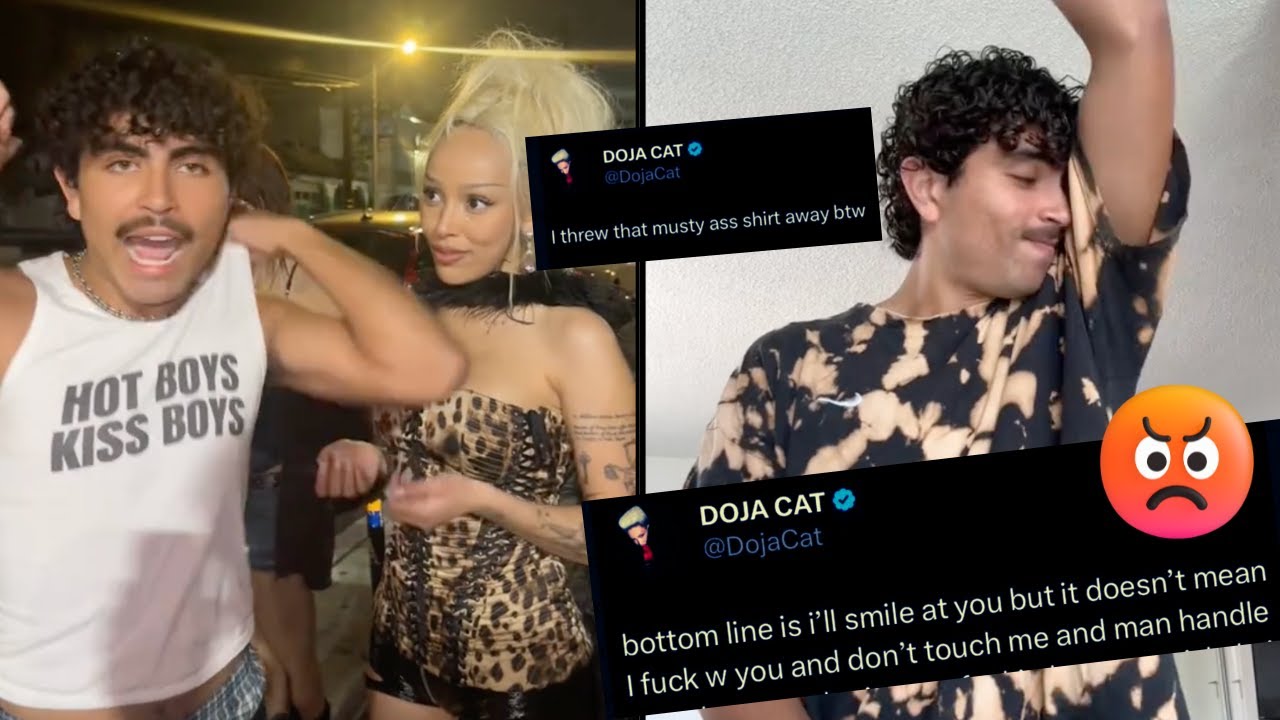 Doja Cat DRAGGED This Fan’s Musty Shirt & He REACTS 😳💀 - YouTube