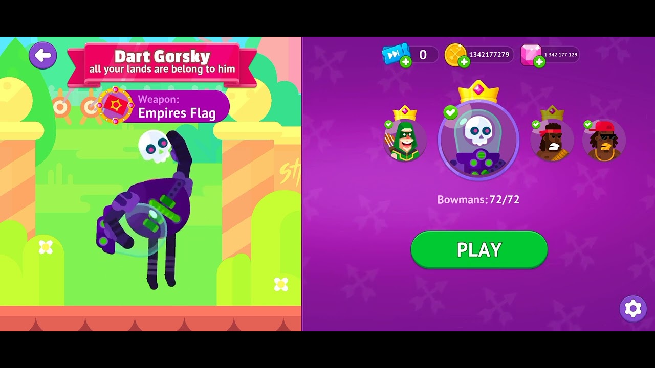 Just my brother playing bowmaster but he hacking - YouTube