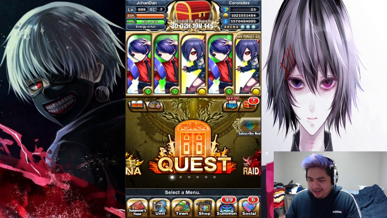 Brave Frontier || Summons for Juzo and Ken Kaneki | KEN KANEKI IS IN ...