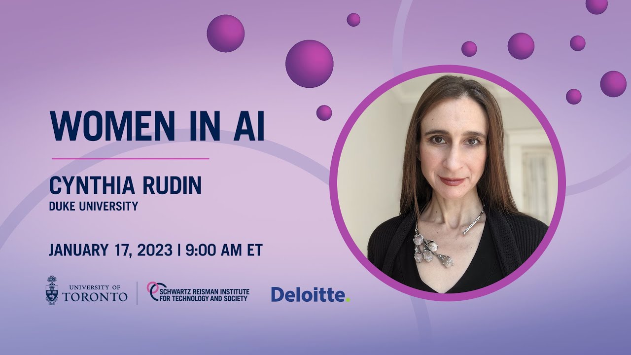 Women in AI: Cynthia Rudin | Do simpler machine learning models exist ...