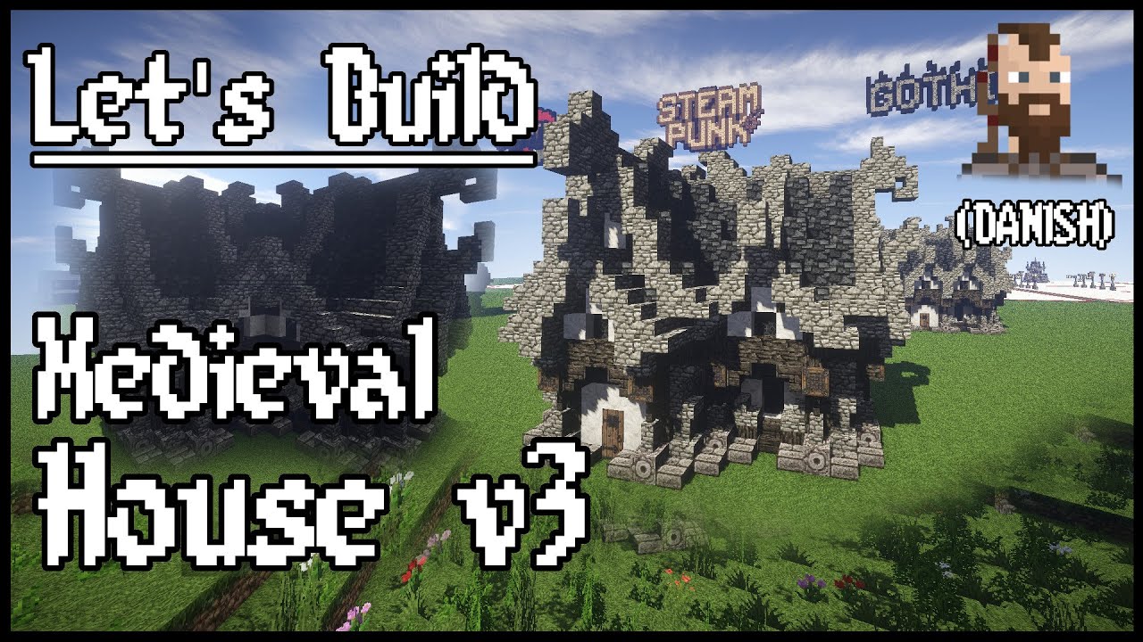 (Danish) Minecraft Let's Build | Medieval House v3 - YouTube