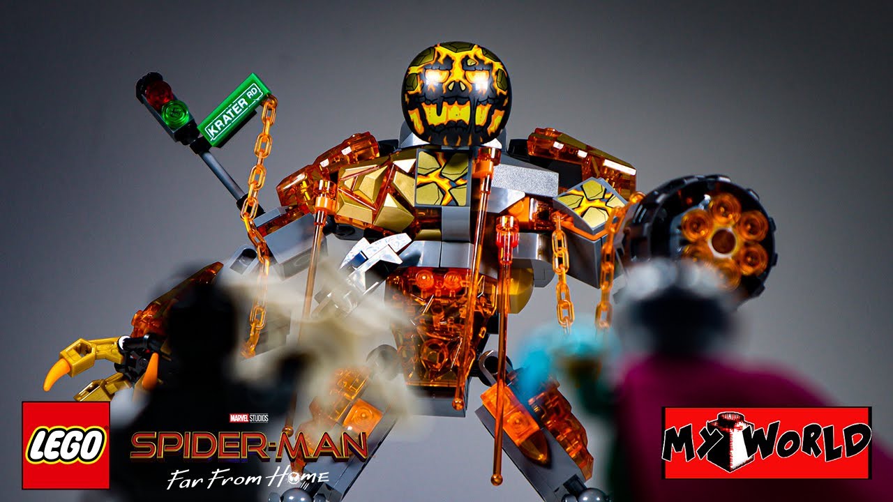 LEGO Marvel Spider-Man 76128 Molten Man Battle - YouTube