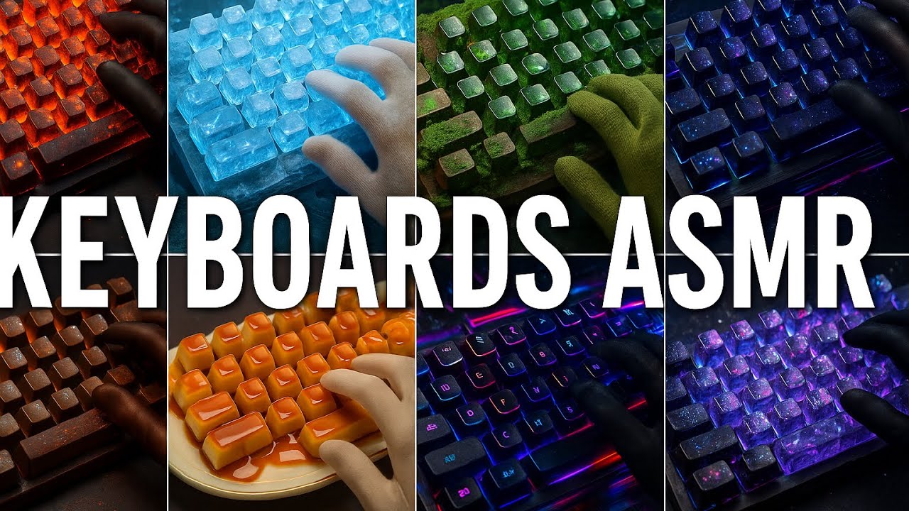 The Most Satisfying Keyboard ASMR Themes Ever (Fire, Ice, Galaxy ...