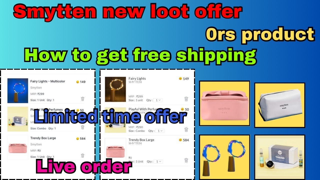 Smytten new loot offer | free Trossoue box😍 0rs products# ...