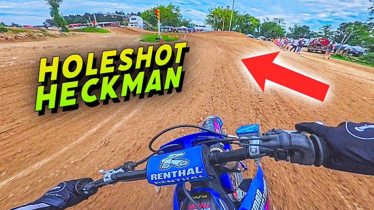 HOLESHOT HECKMAN - Racing Round 9 At Morelands - Elite A/B - YouTube
