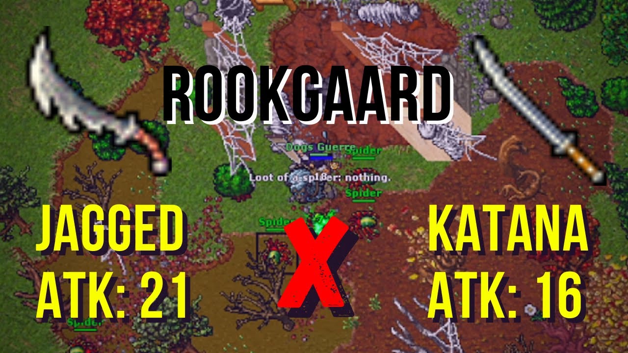 TIBIA: JAGGED SWORD EM ROOKGAARD, DESCUBRA SE VALE A PENA! Ft. Miguel ...