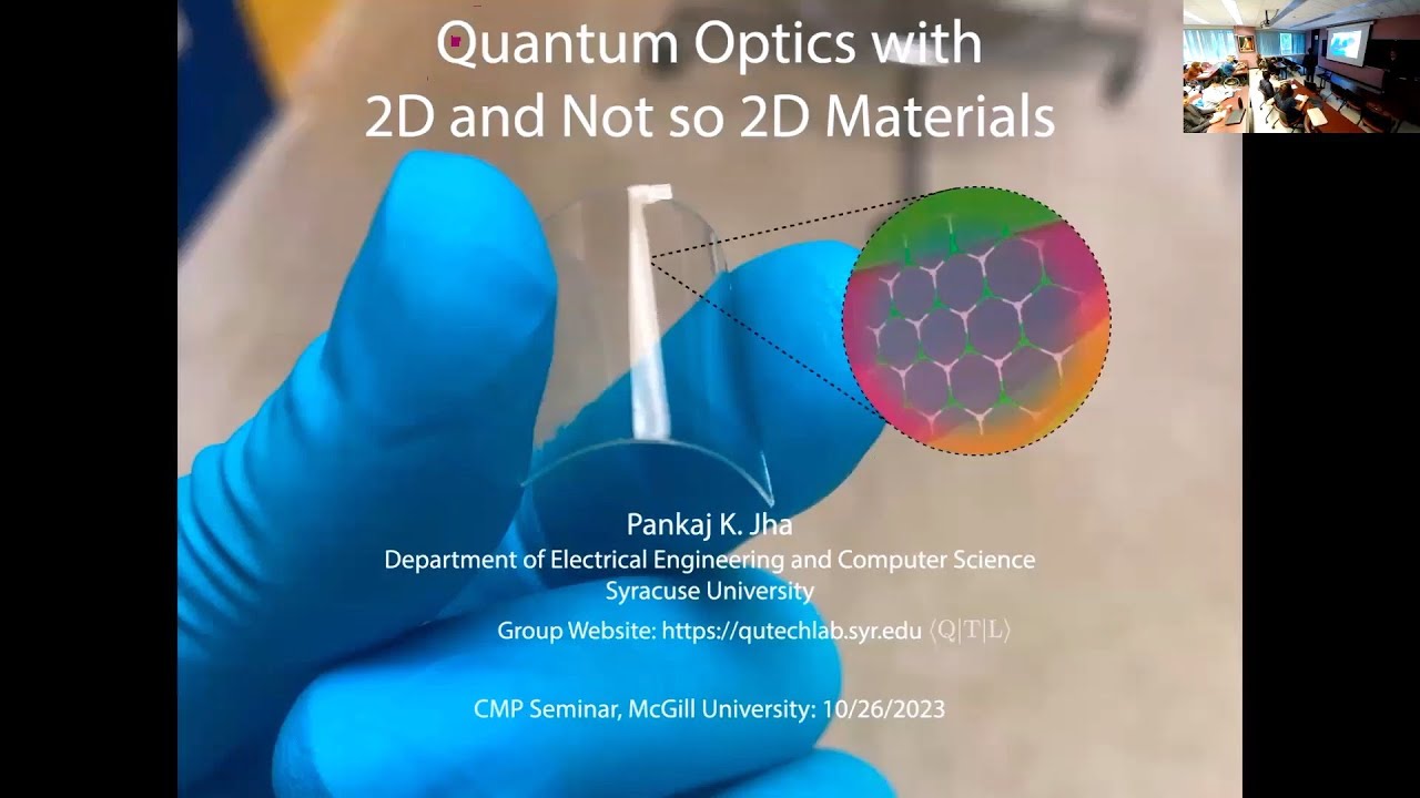 Quantum Optics with 2D and Not 2D Materials - YouTube