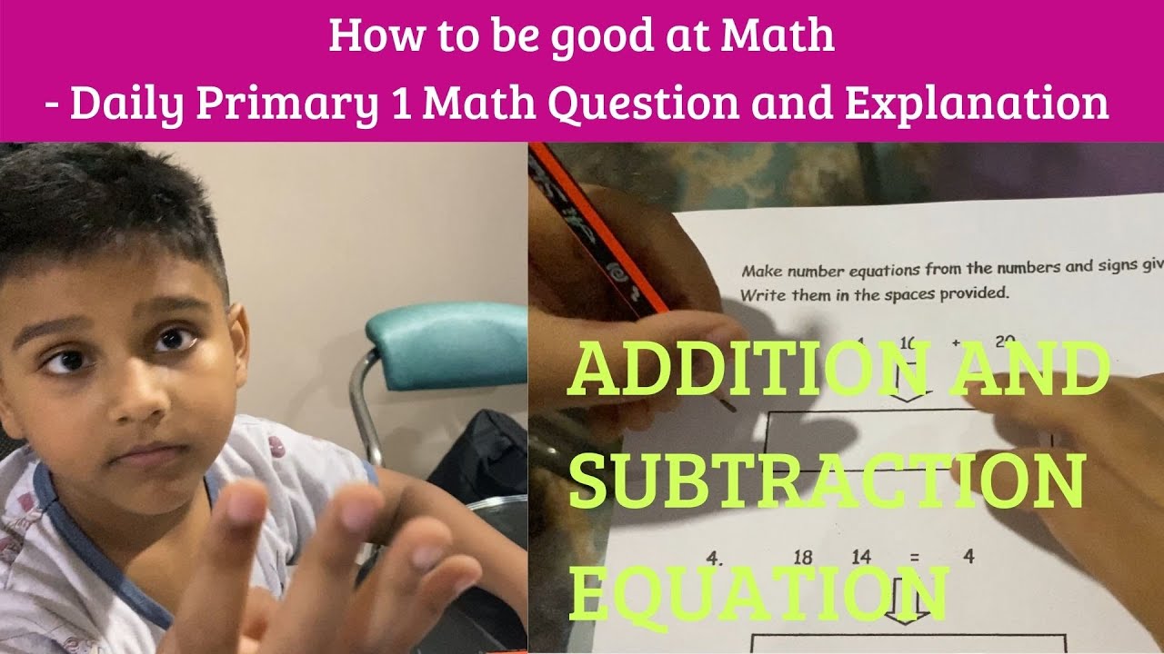 How to be good at Math - Daily Primary1 Singapore Math Question with ...