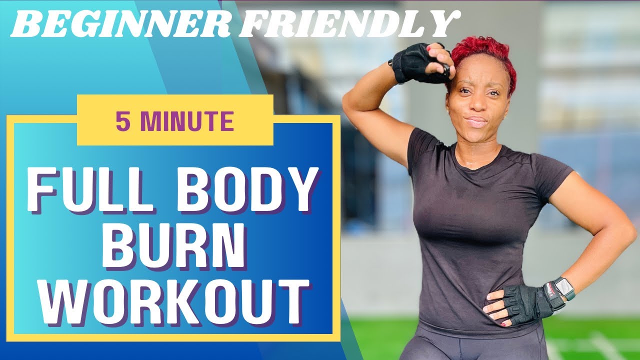 5MIN FULL BODY BURN WORKOUT AT HOME - YouTube