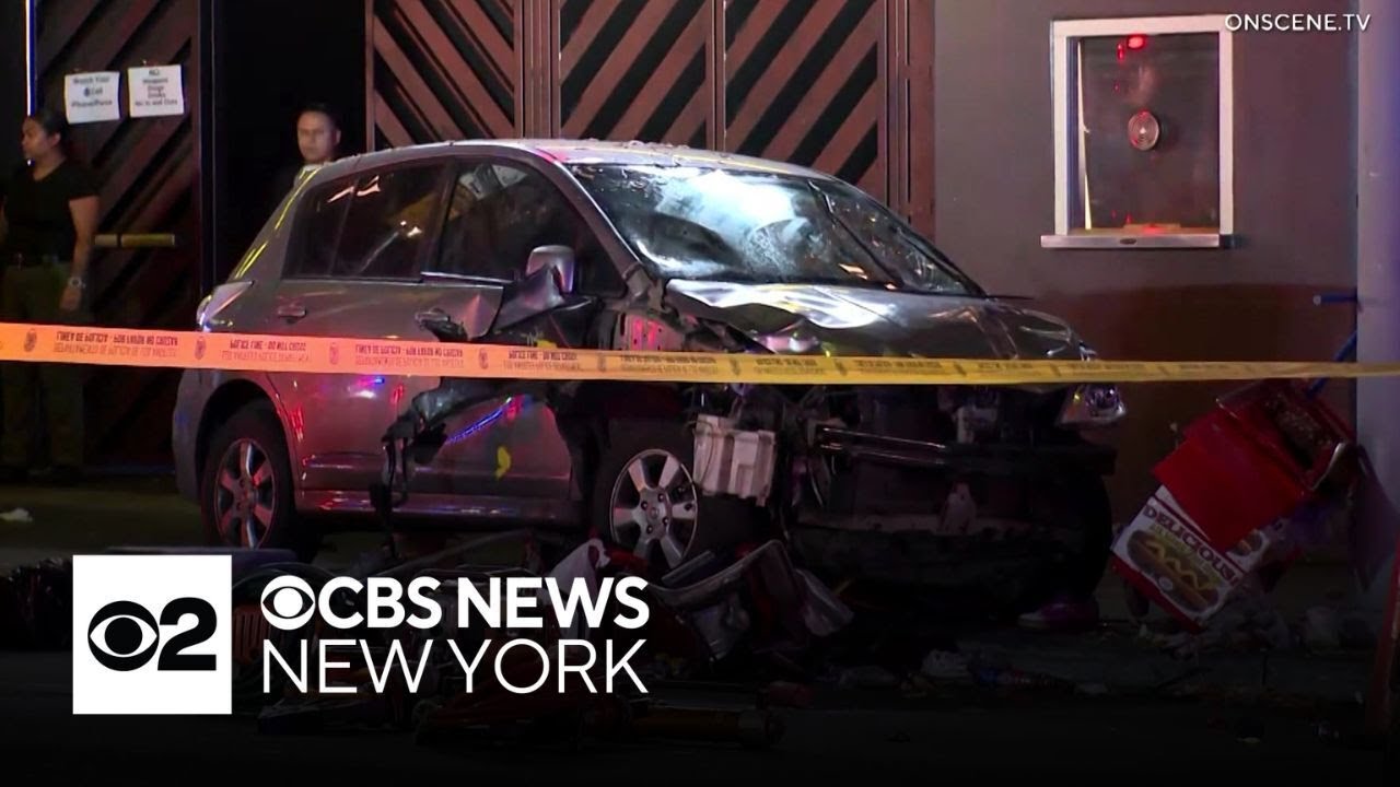 Car crash into crowd in LA investigated as intentional act - YouTube