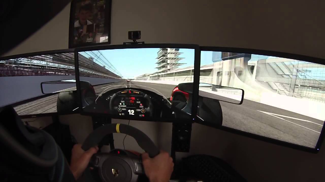 Rfactor 2 Triple Screen GoPro - YouTube