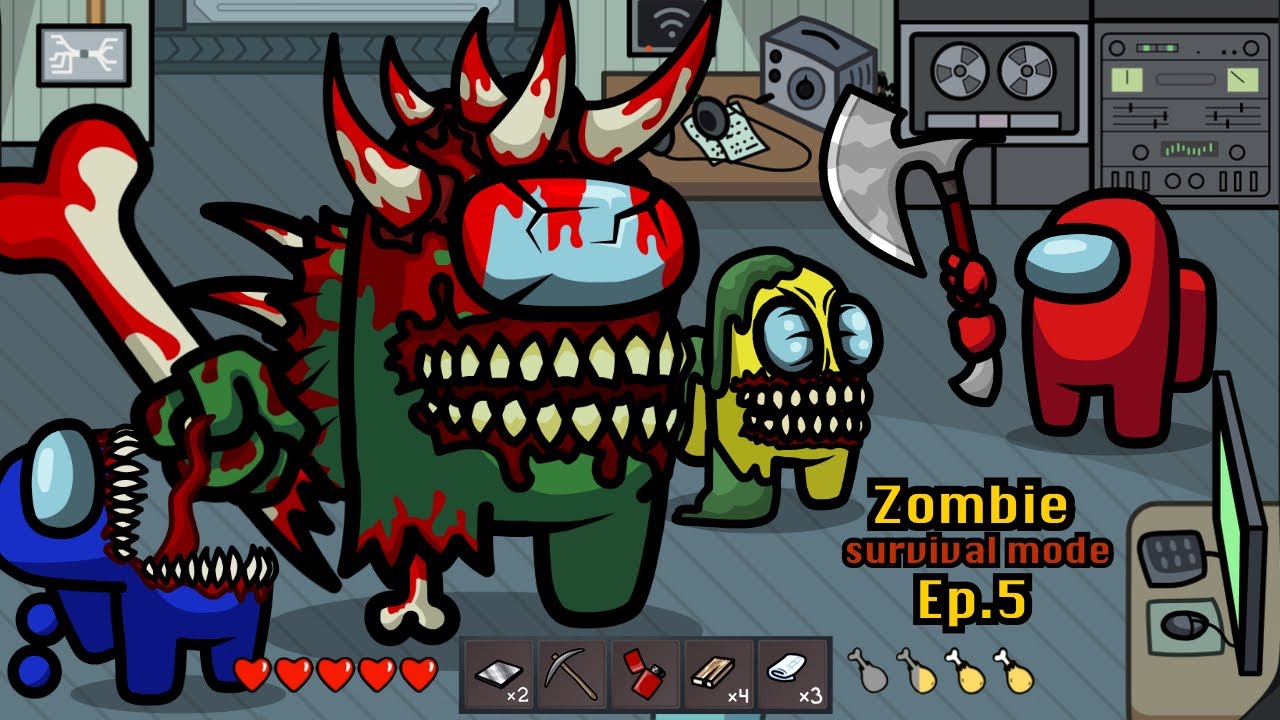 Survival Mode 🛠 Among Us Zombie NEW Boss - Ep 5 - Animation - YouTube