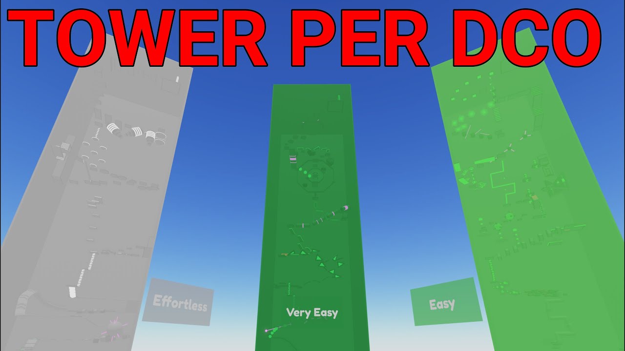 Tower Per Difficulty Chart Obby - YouTube