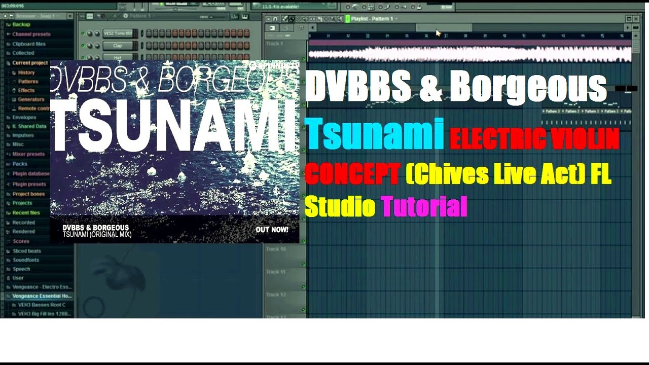 DVBBS & Borgeous -- Tsunami ELECTRIC VIOLIN CONCEPT (Chives Live Act ...