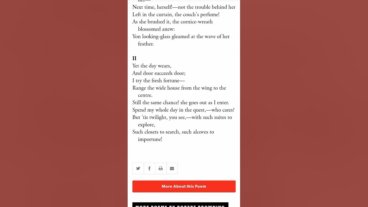 Love in a life by ( Robert Browning) - YouTube