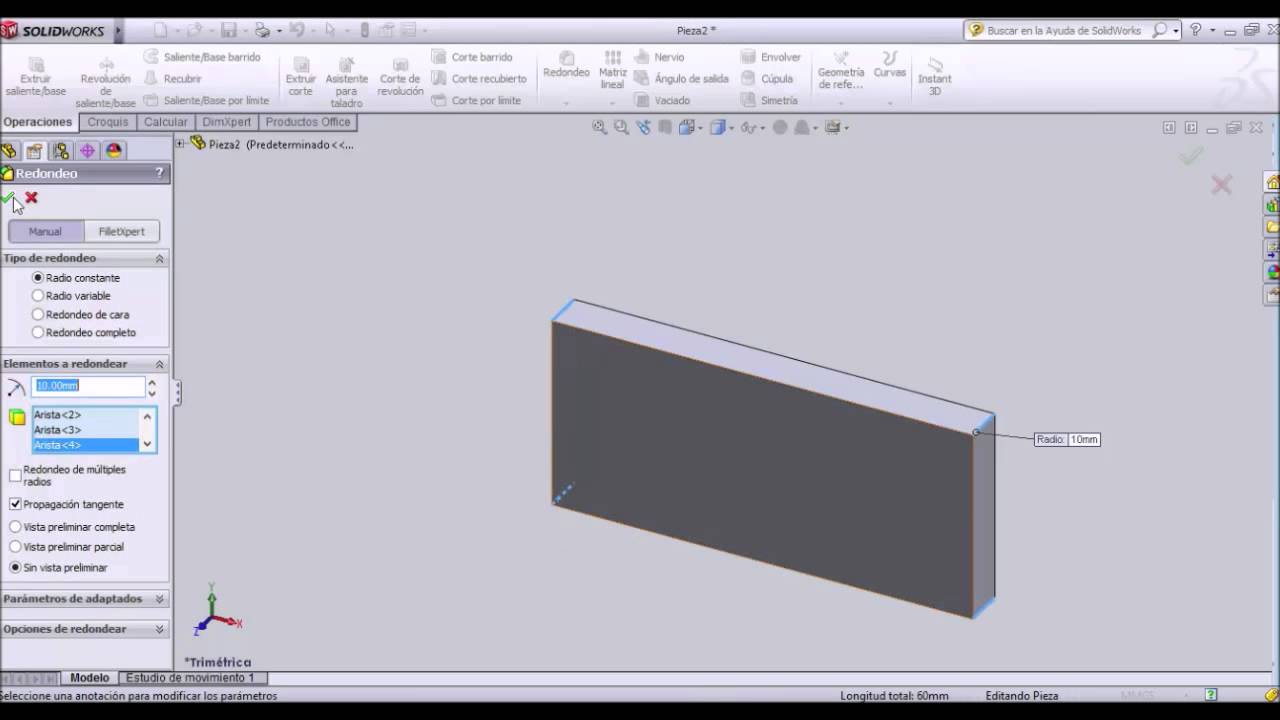 PRIMEROS PASOS EN SOLIDWORKS - YouTube