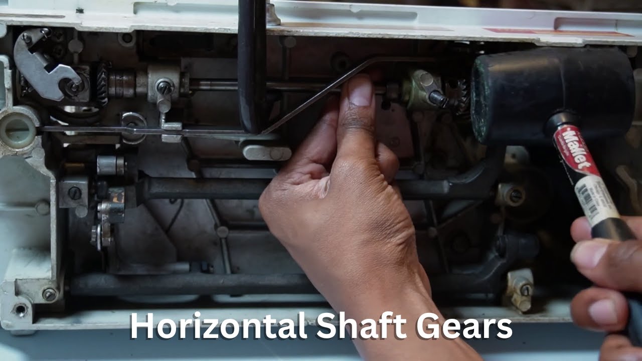 How To Remove Horizontal Shaft Gears: Singer Touch & Sew - YouTube