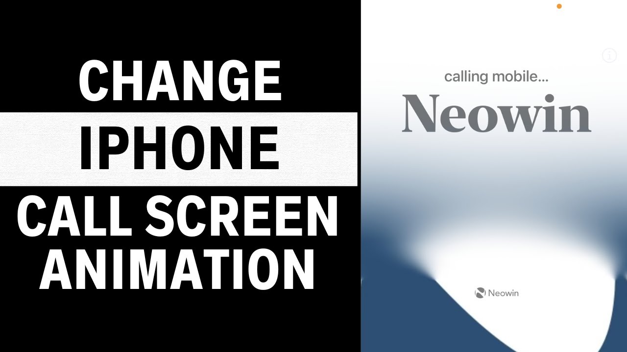 How To Change Call Screen Animation On iPhone In iOS 17 (FULL GUIDE ...