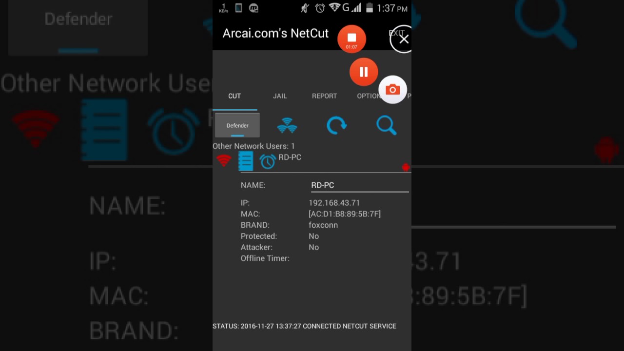 CUT THE WIFI OF DEVICE CONNECTED TO SAME NETWORK - YouTube