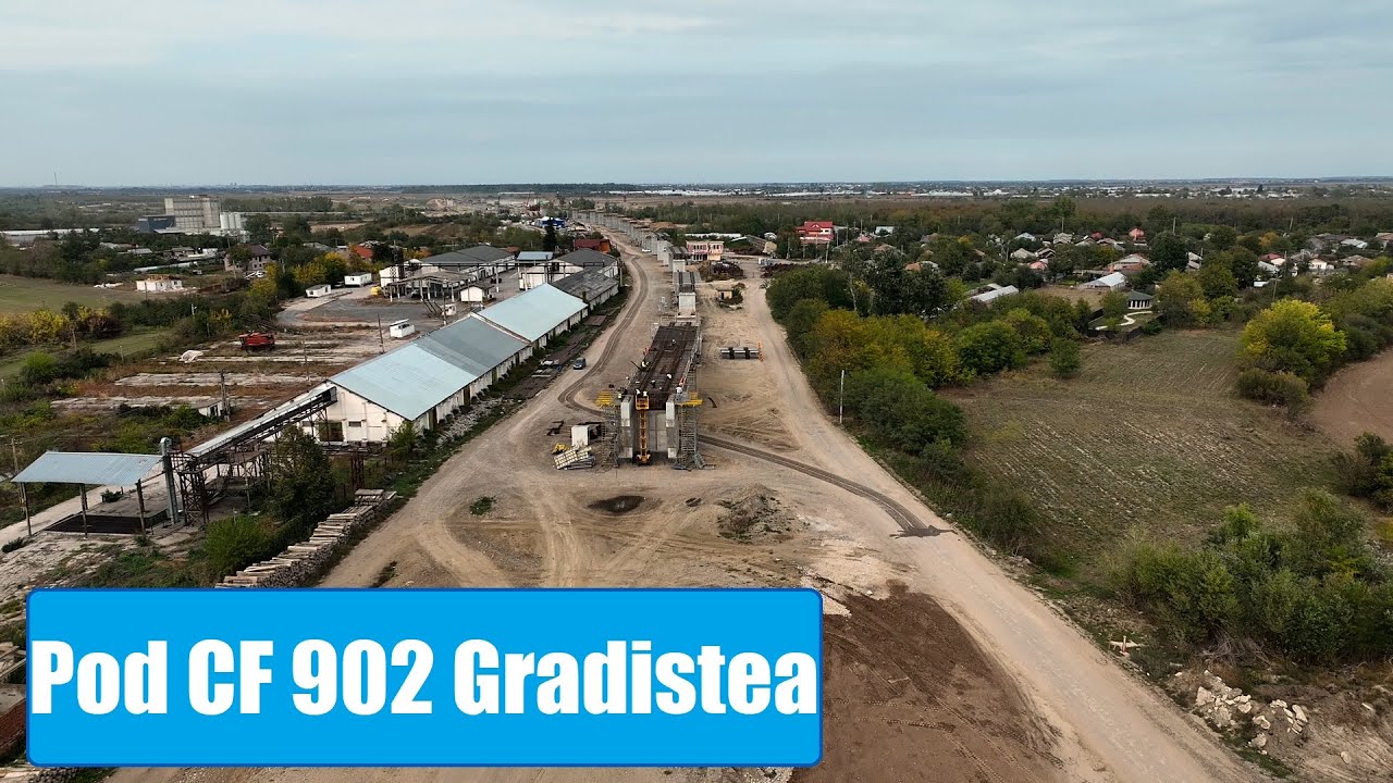 POD CF 902 Gradistea Giurgiu Situatie lucrari 12.10.2022 PORR - YouTube