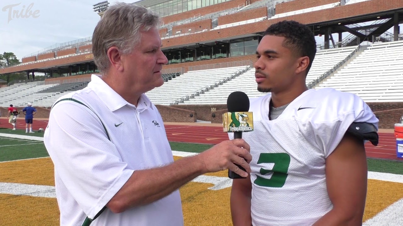 2017 Tribe Football: Preseason Practice Interview with Aaron Swinton ...