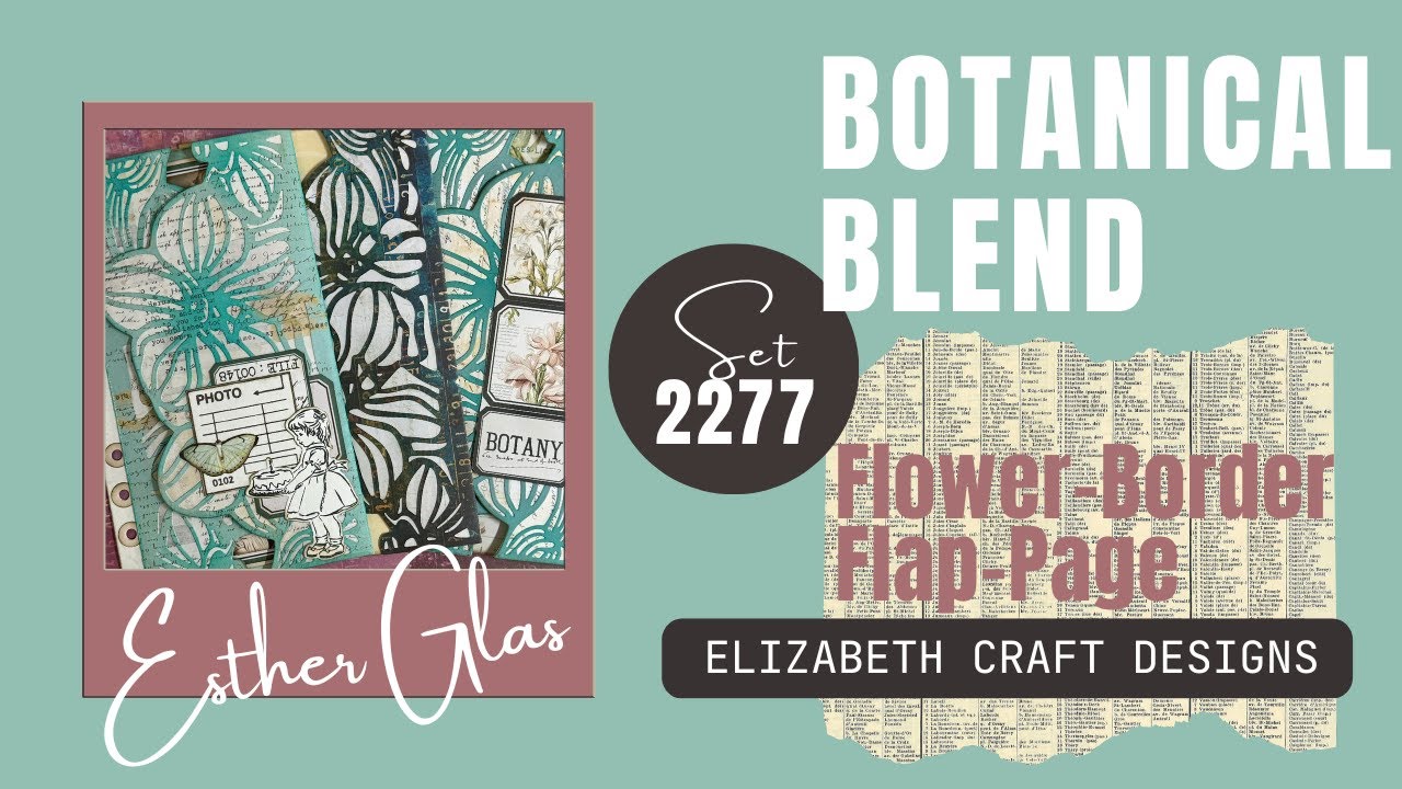 2277 flower border page - Botanical Blend Collection - YouTube