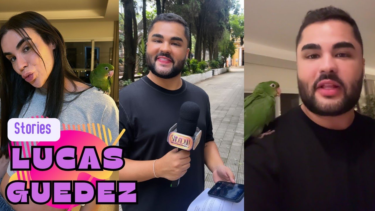 LUCAS E RAFA COM UM PAPAGAIO • GRAVANDO PARA O PROGRAMA COM A VIRGÍNIA |STORIES LUCAS GUEDEZ ...