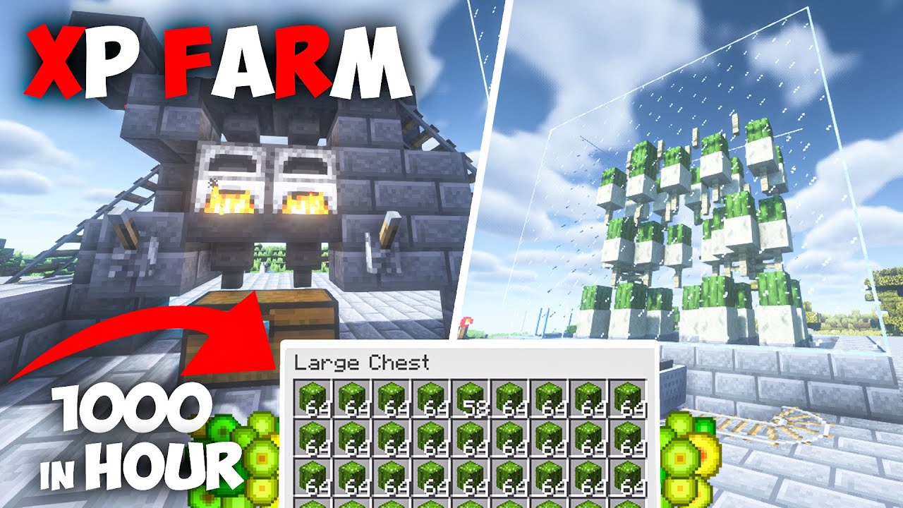 Maximize Your Minecraft XP with Cactus and Bamboo Farm - YouTube
