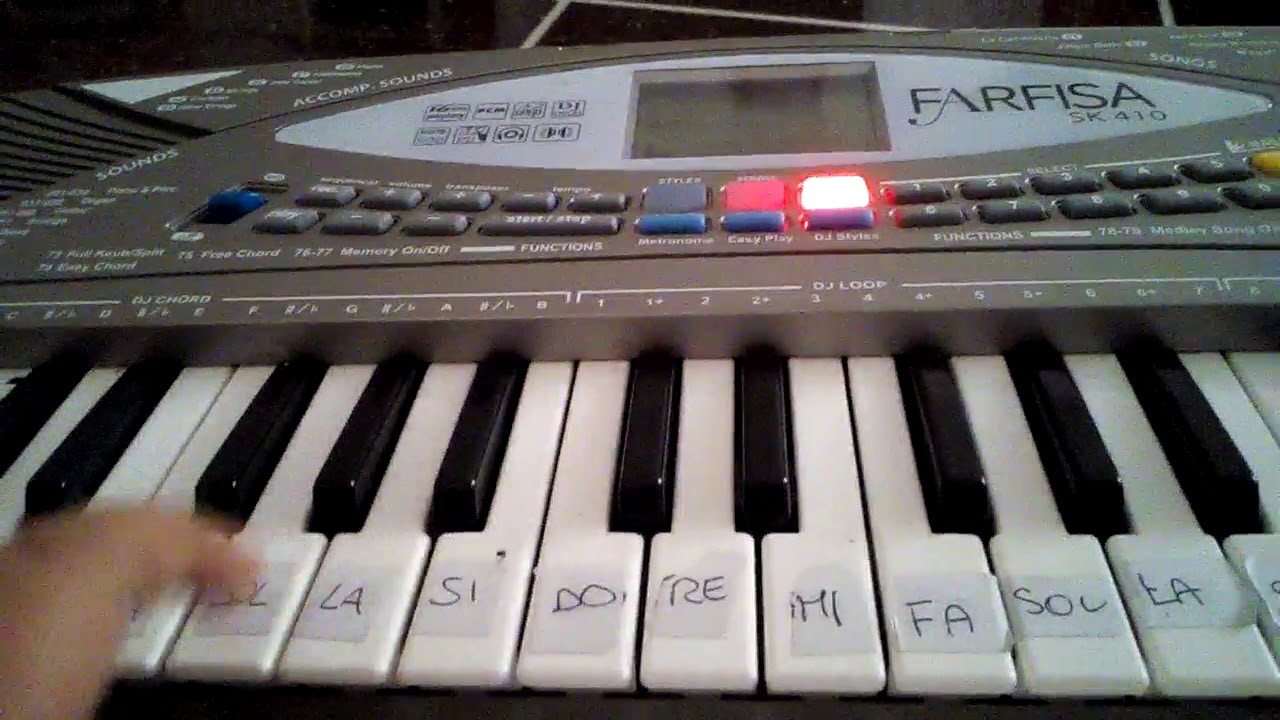 Fra Martino e Giovannin se ne va ( con pianola ) marca Farfisa - YouTube