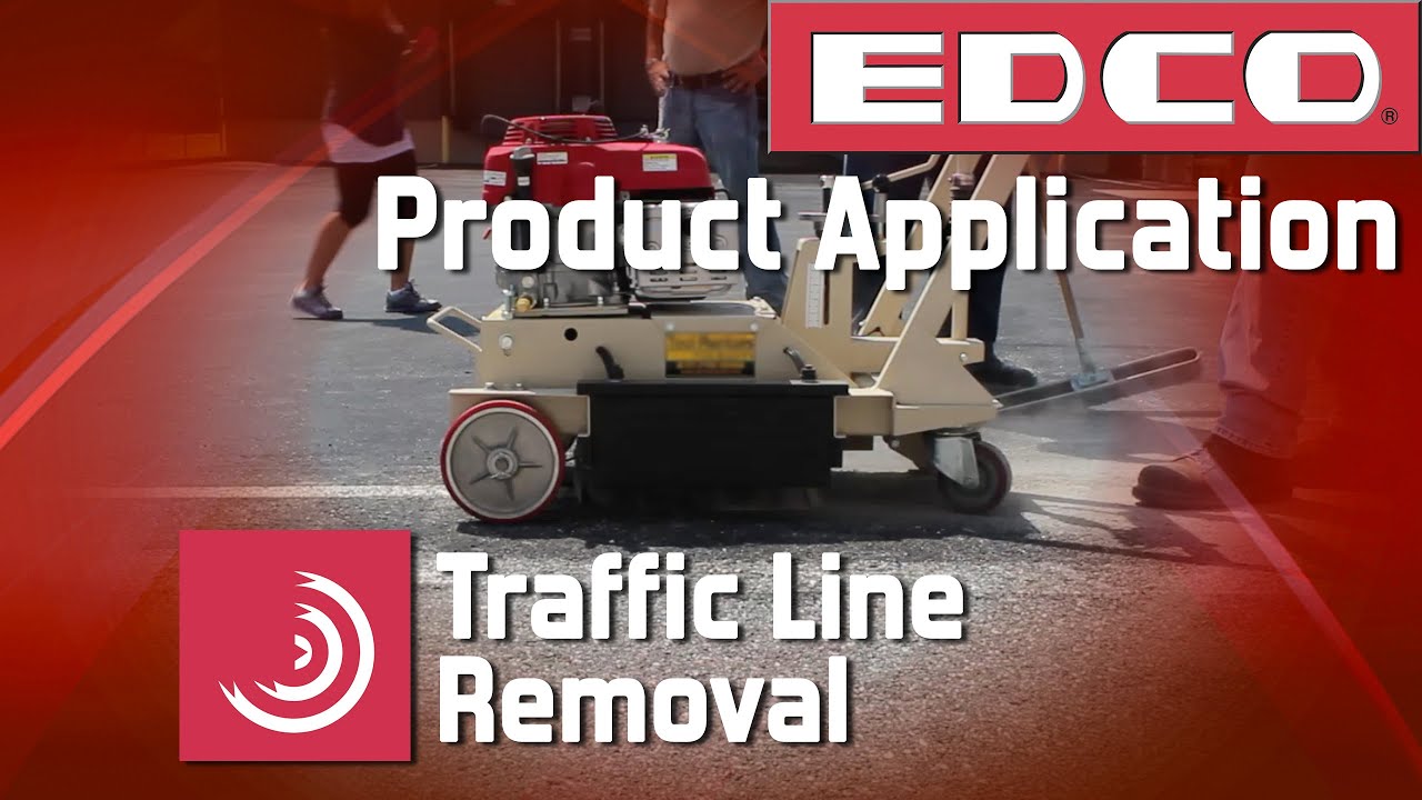 Product Application: Traffic Line Removal - EDCO - YouTube