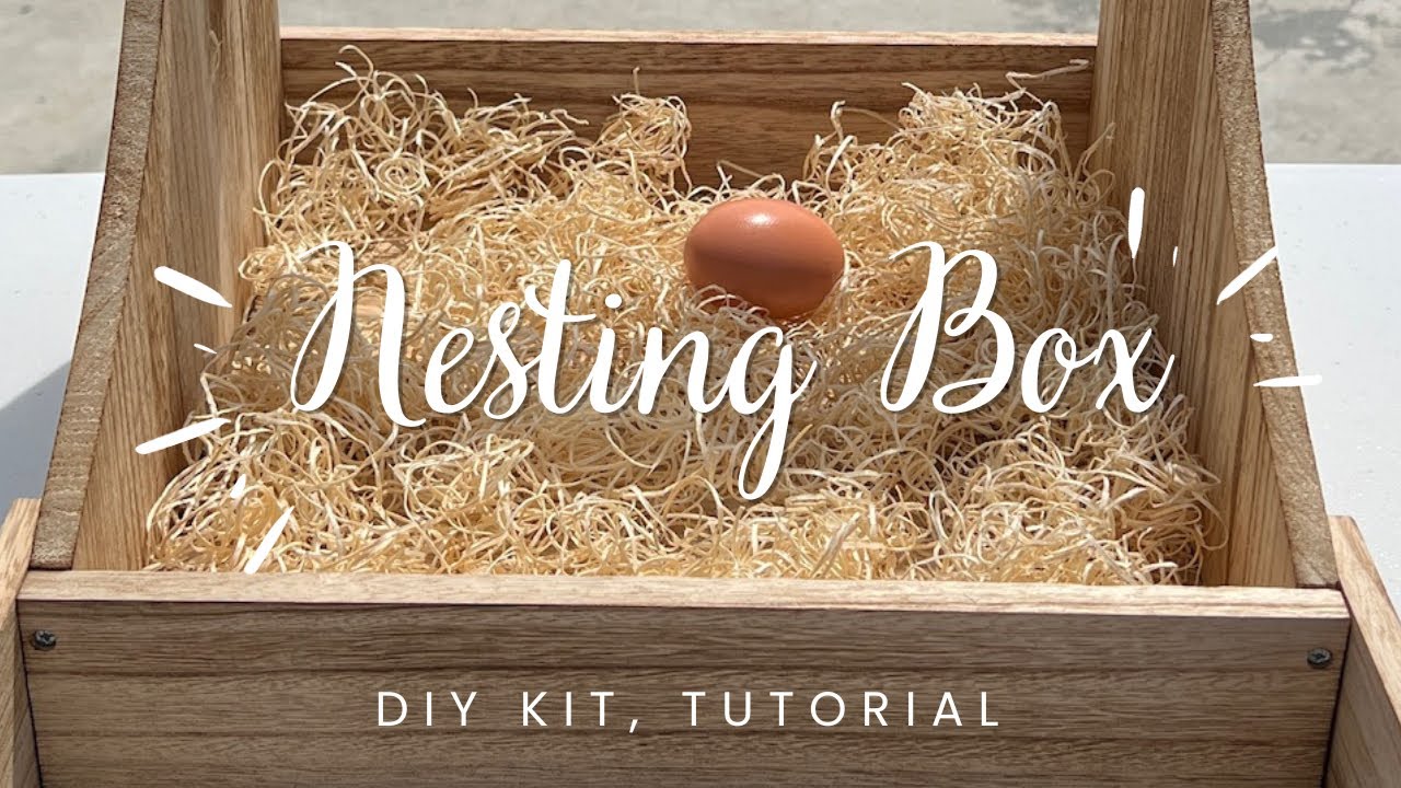 Simple Chicken Nesting Box Tutorial DIY - YouTube